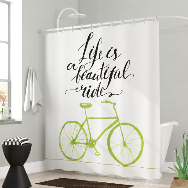 Ivy Bronx Juergen Motivating Quote Shower Curtain Set Wayfair